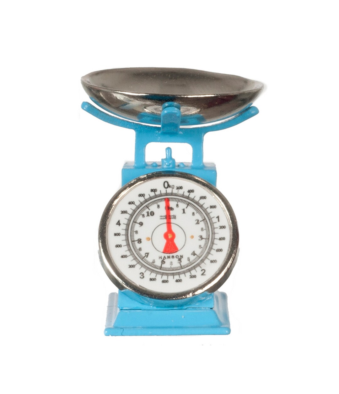 Dolls House Blue Weighing Scales Miniature Kitchen Grocery Shop ...
