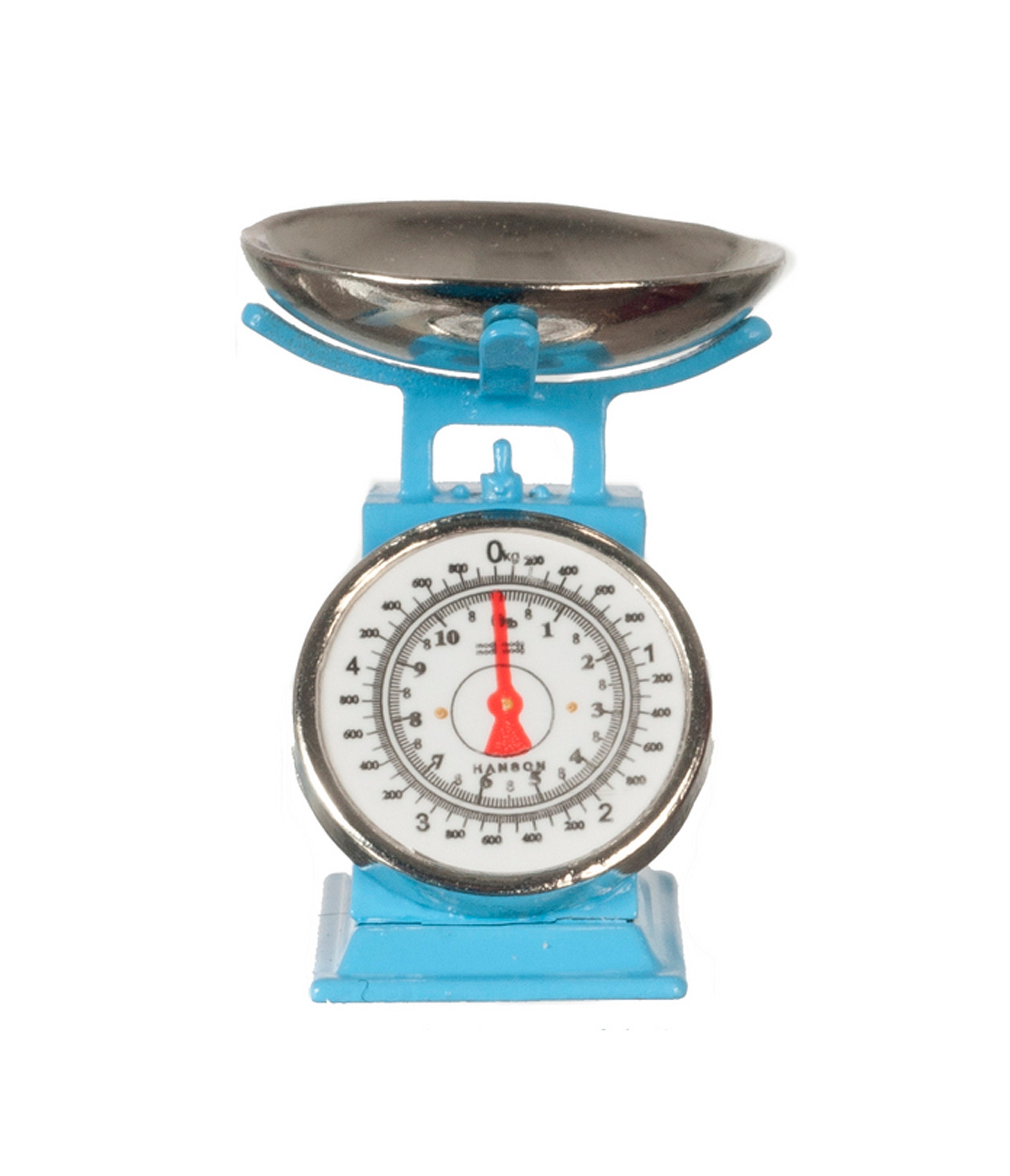 Dolls House Blue Weighing Scales Miniature Kitchen Grocery Shop ...
