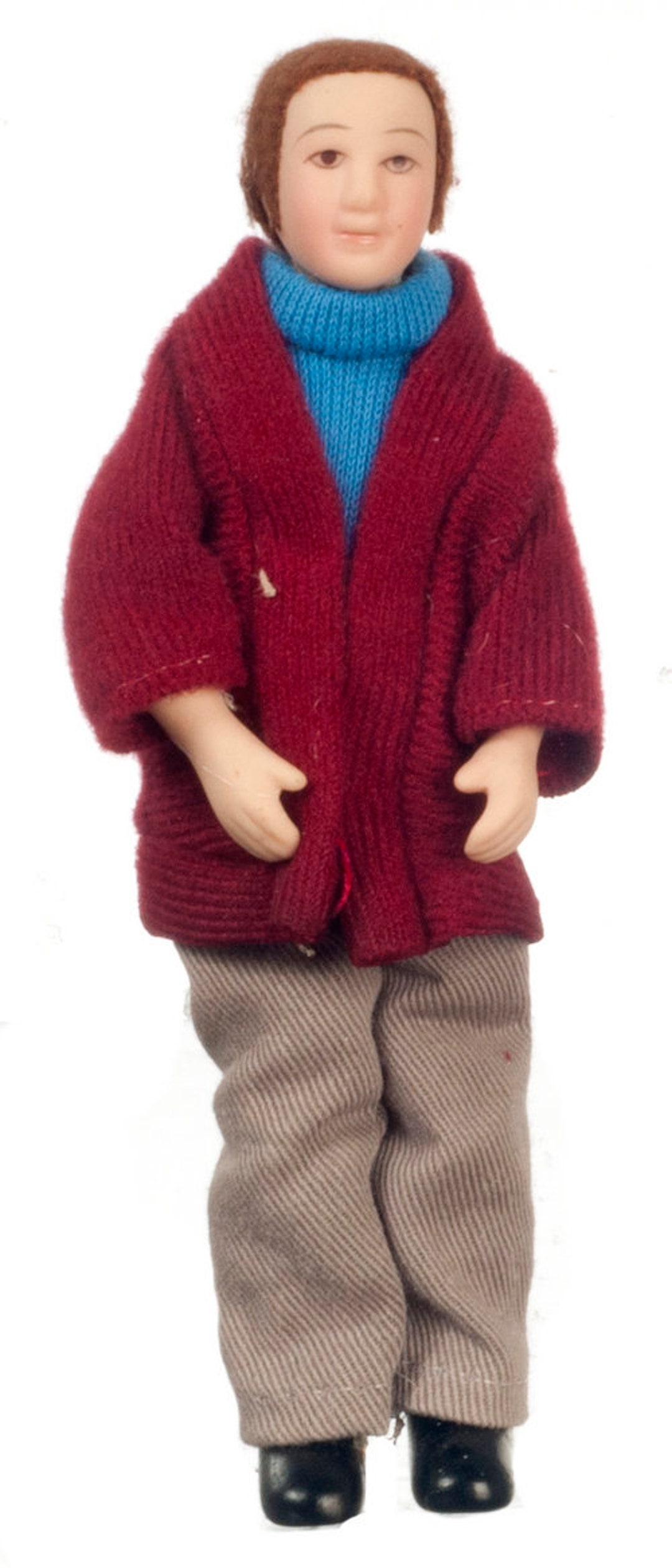 Dolls House Miniature People 1:12 Scale Modern Porcelain Man - Etsy