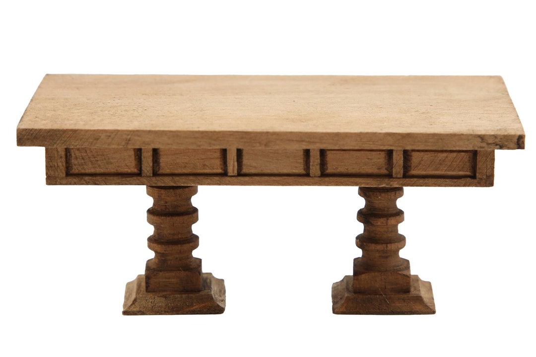 Dolls House Mexican Hacienda Style Rectangular Table Wooden Dining ...