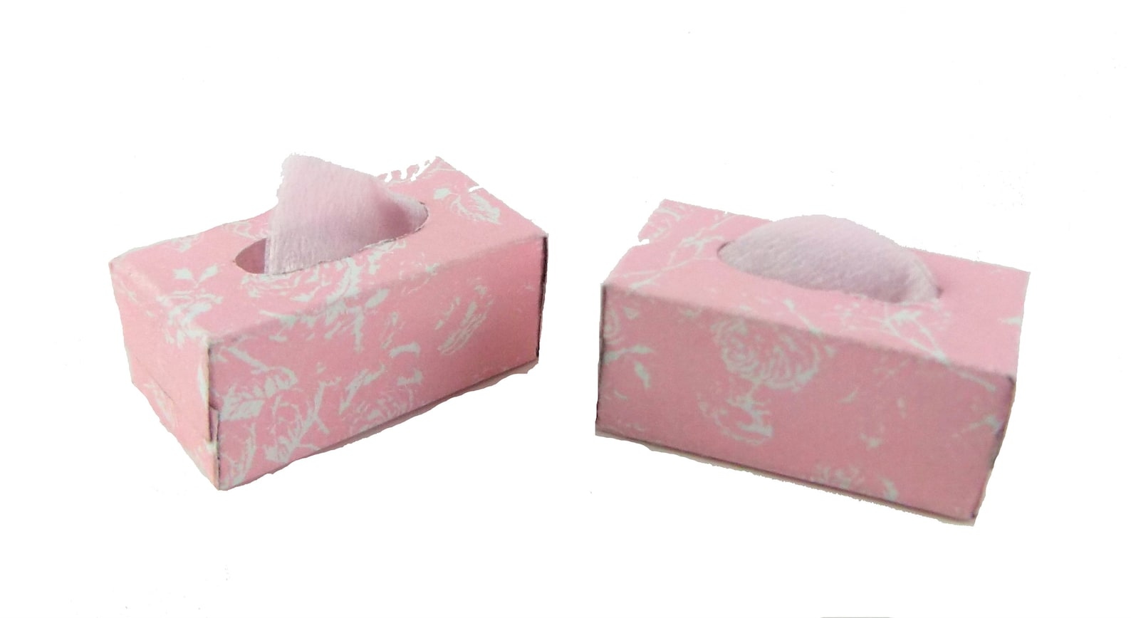 Dolls House 2 Tissue Boxes Miniature Bedroom Bathroom - Etsy