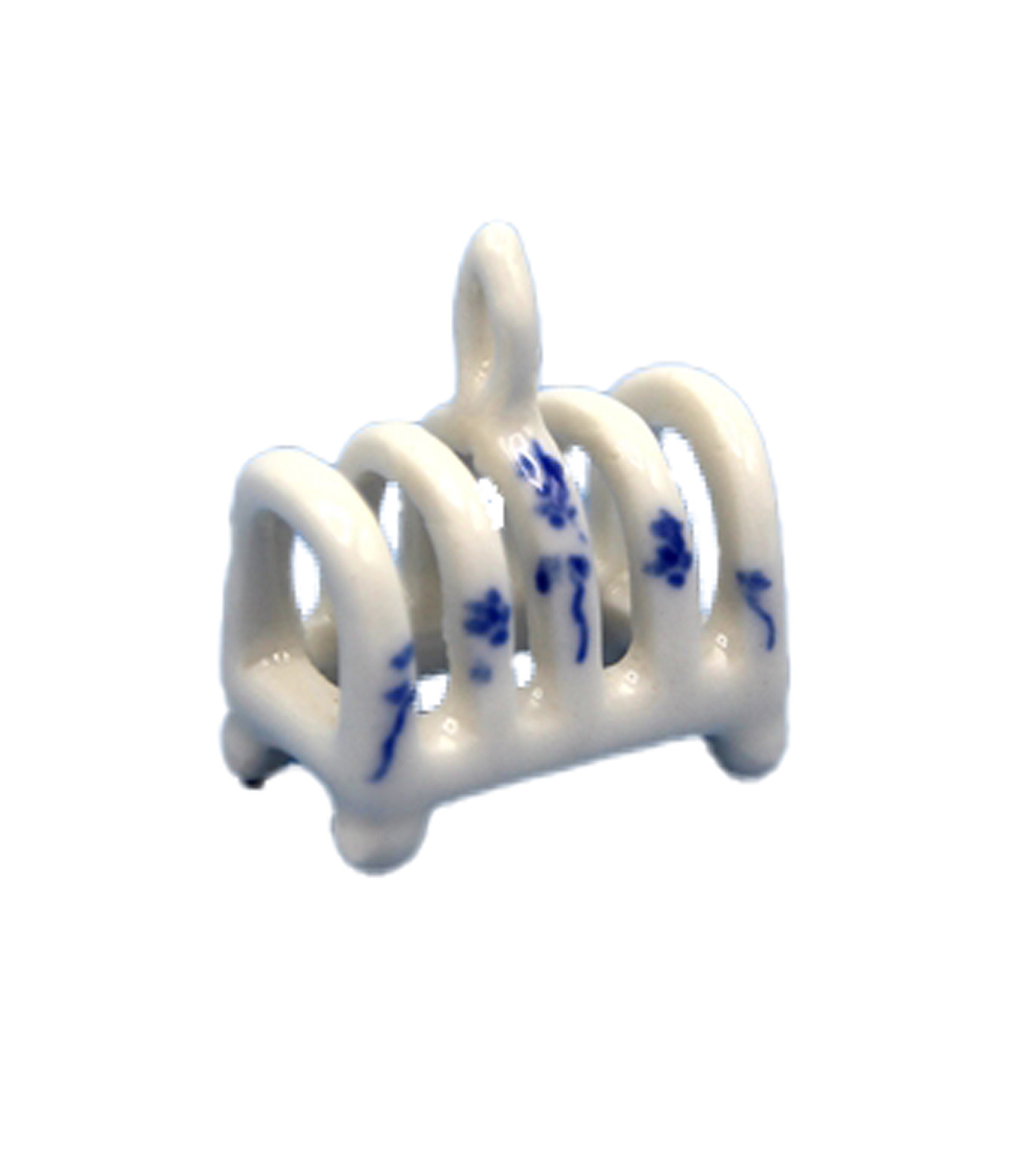 Dolls House Blue & White China Toast Rack Miniature | Etsy