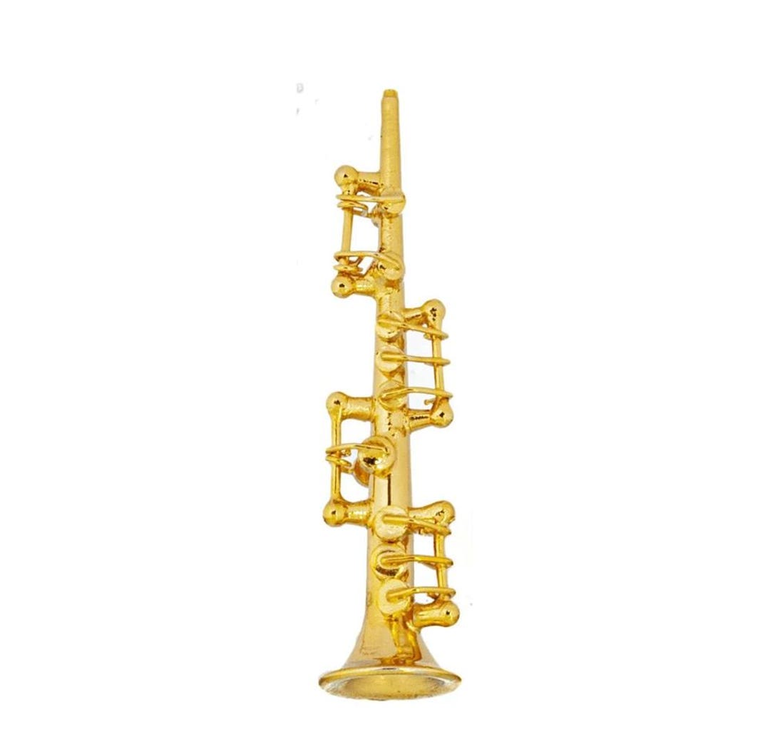 Dolls House Sopranino Saxophone Brass Miniature Music Room School ...
