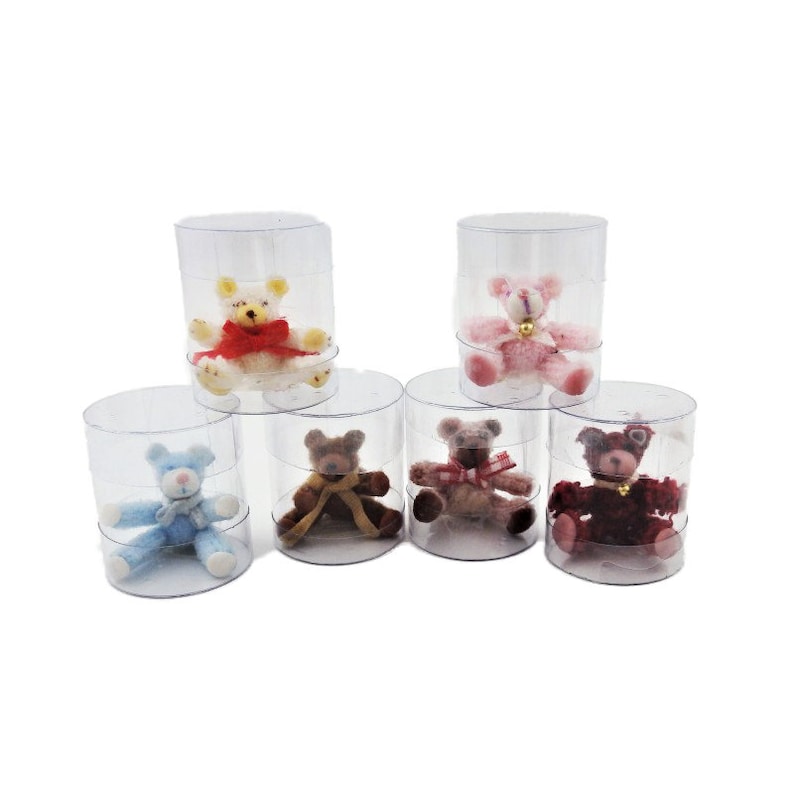 Dolls House 6 Sitting Teddy Bears in Display Box Toy Shop Accessory - Etsy