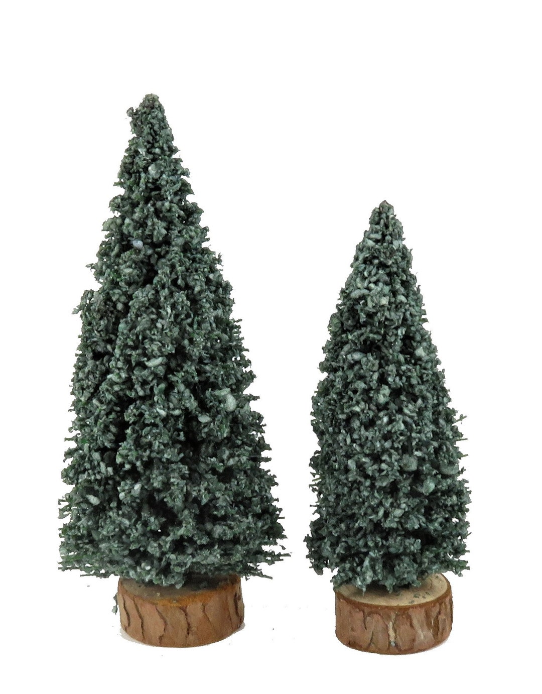 Dolls House 2 Evergreen Pine Trees Miniature Christmas Garden Scene ...