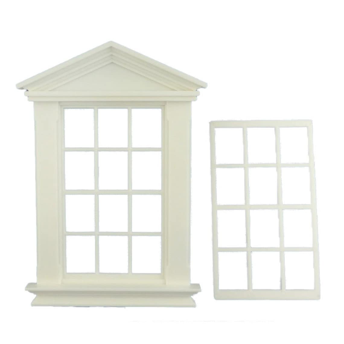 Dolls House White Plastic Georgian Window Frame 12 Pane 1:12 - Etsy