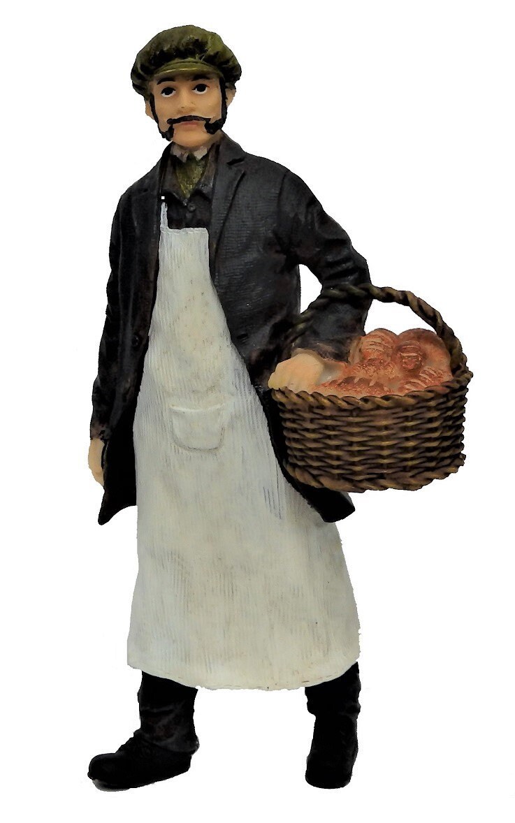 Dolls House People Baker With Basket of Fresh Bread Resin Figure - Etsy