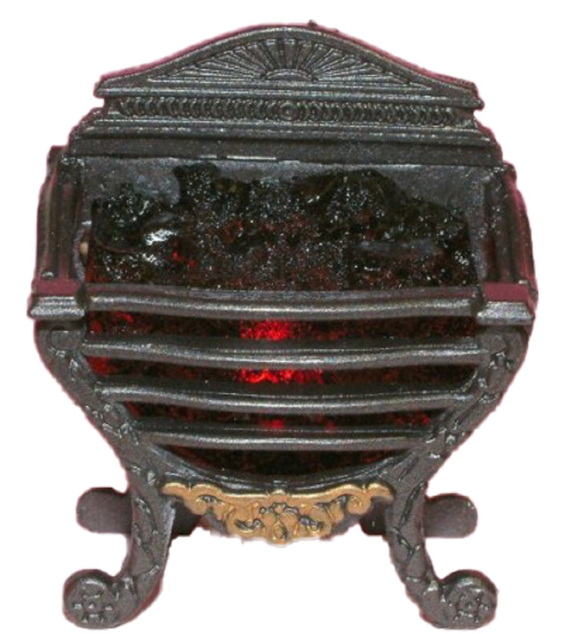 Dolls House Georgian Glowing Coal Fire Lightup Miniature Fireplace ...