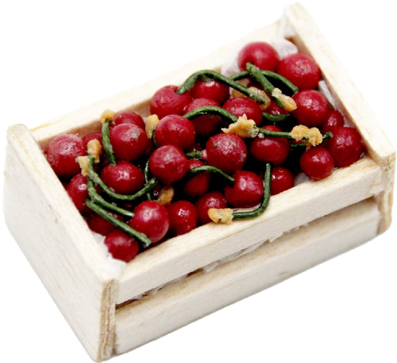 Dolls House Box Crate of Cherries Market Stall Greengrocers Store Shop ...