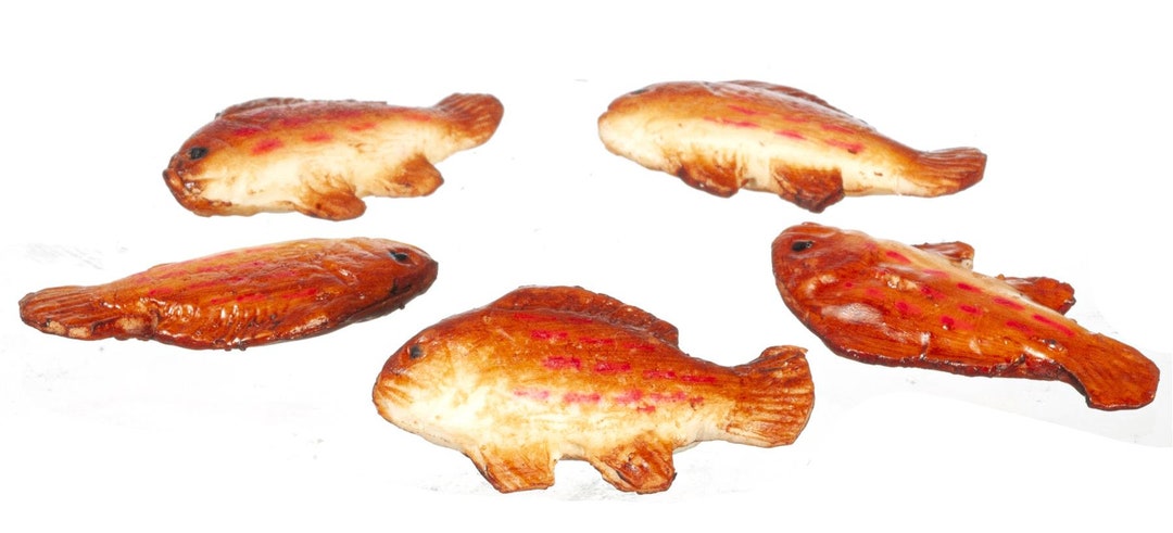 Dolls House Red Snapper Fish Fisherman Fishmonger Miniature Shop Store ...