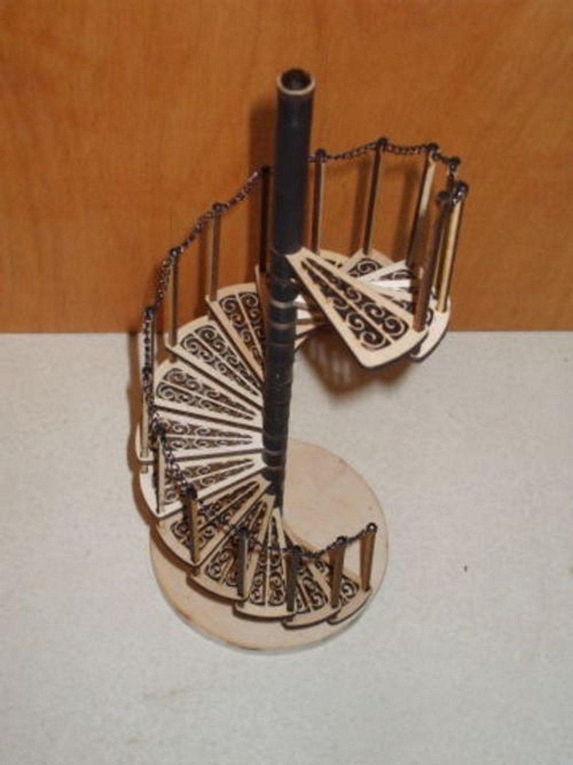 Dolls House Spiral Staircase Kit Laser Cut Wood 1:12 Scale - Etsy UK