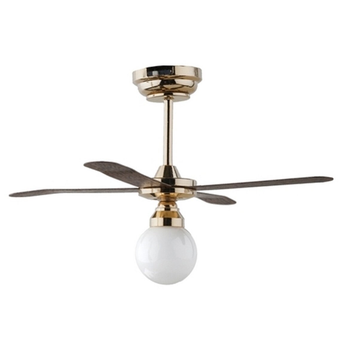Dolls House Globe Ceiling Fan Light Miniature 1:12 Lighting LED Battery ...