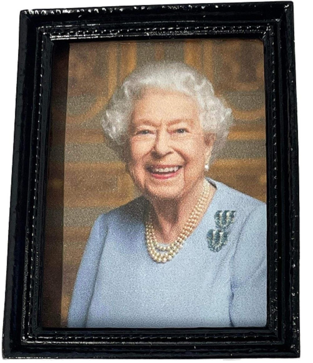 Dolls House Queen Elizabeth II Platinum Jubilee Portrait Picture 1:12 ...