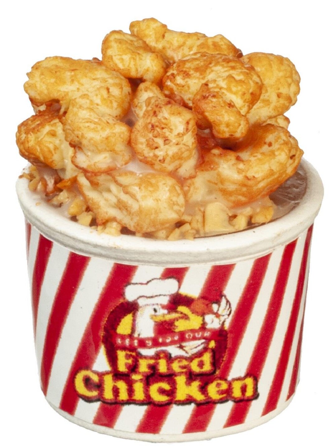 Dolls House Bucket of Fried Chicken Fast Food Take Away Dining Room ...