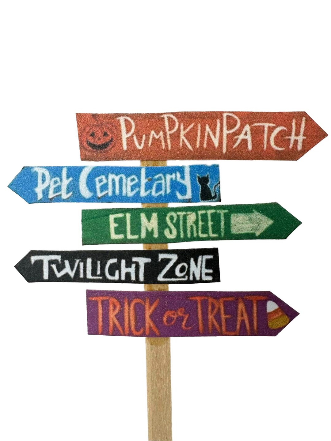 Dolls House Halloween Directional Yard Porch Sign Garden Outdoor ...