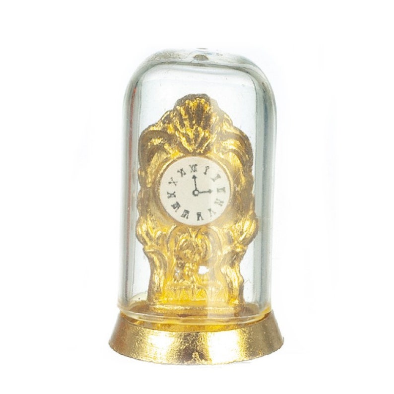 Dolls House Gold Anniversary Clock Miniature 1:12 Scale Ornament ...