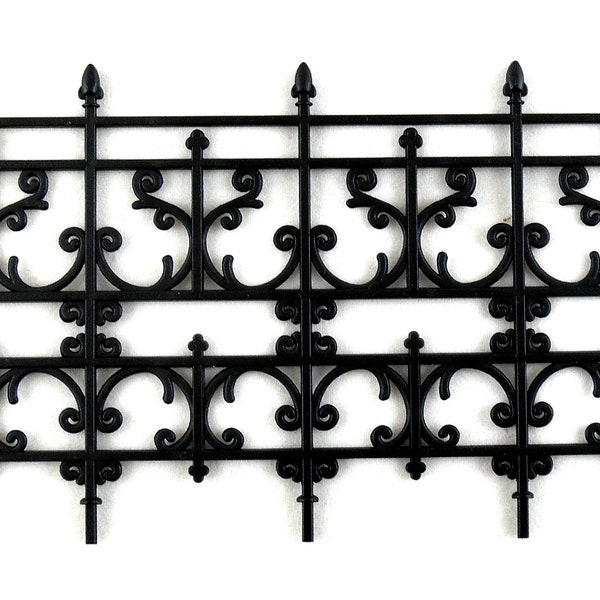 Black Large Fence Art - Etsy UK