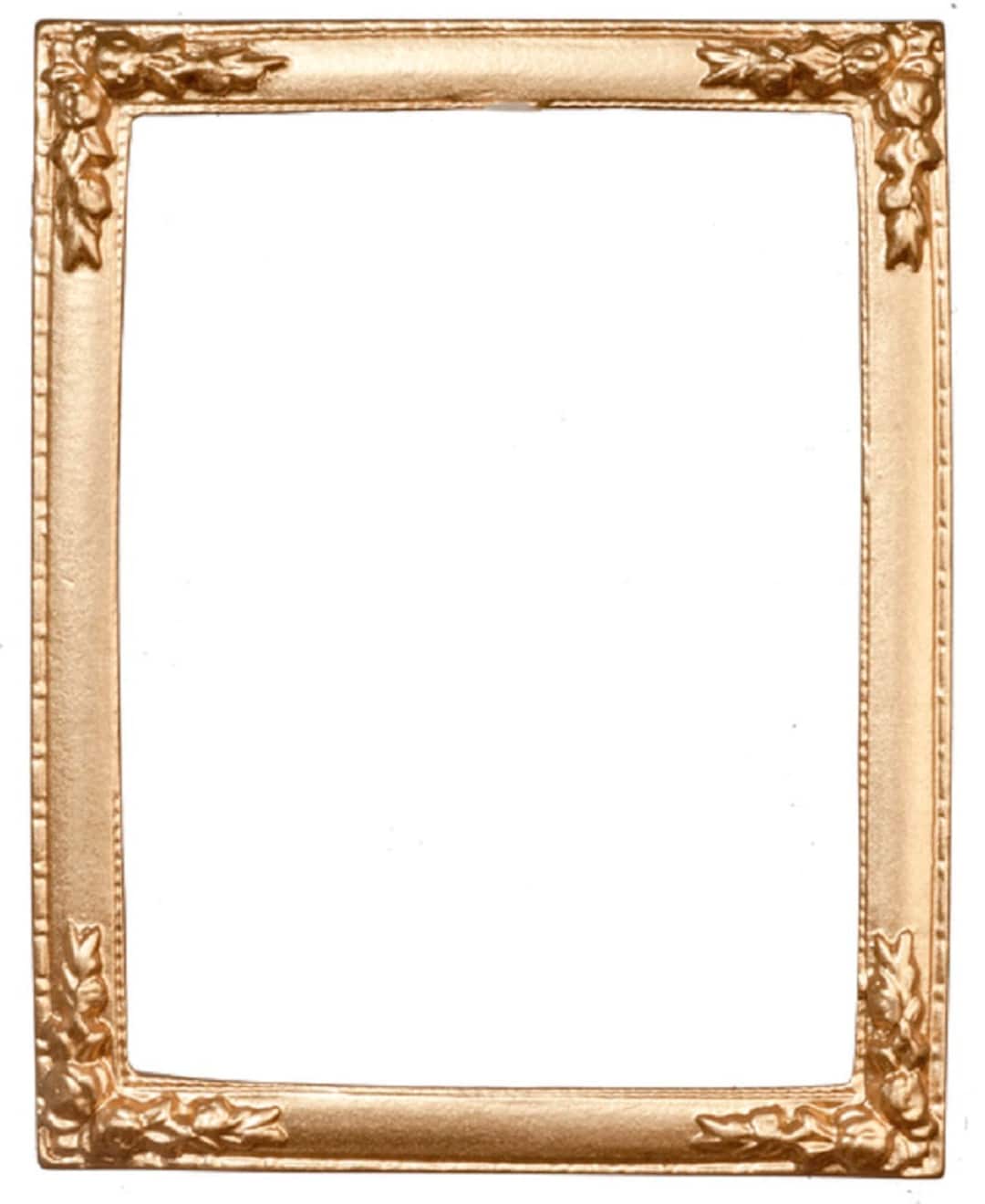 Dolls House Large Empty Gold Picture Frame Miniature Ornate Painting ...