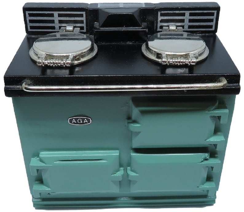 Dolls House 3 Oven Green Aga Stove Cooker Miniature Reutter - Etsy