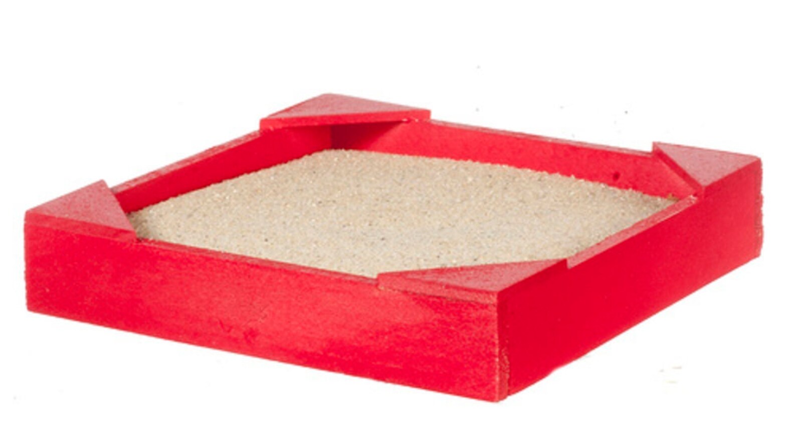 Dolls House Red Sand Pit Sandbox Miniature Child's Toy 1:12 Garden ...
