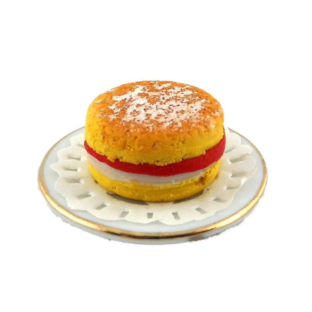 Dolls House Afternoon Tea Sponge Cake Miniature Handmade Food Dining ...