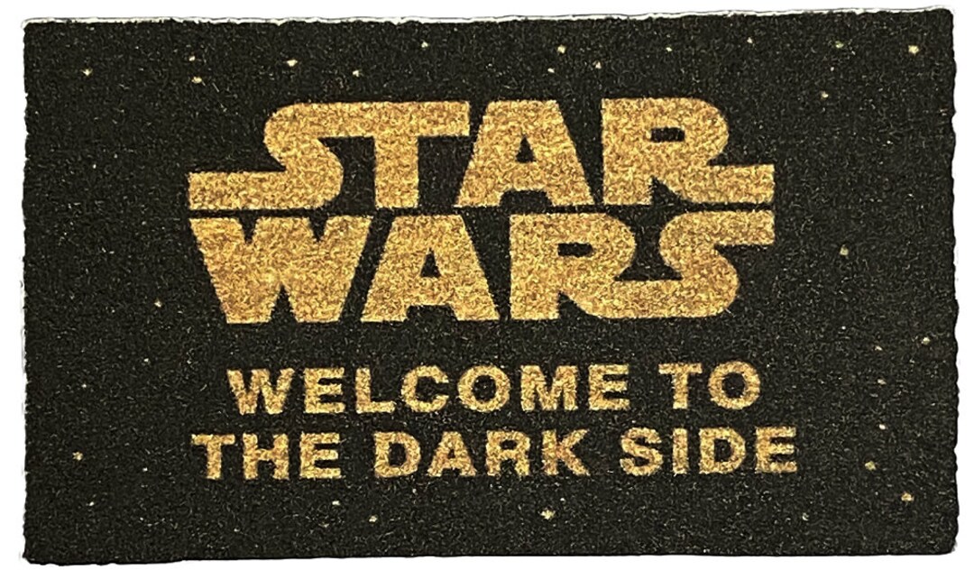 Dolls House Star Wars Welcome Dark Side Door Mat Porch Rug 1:12 Printed ...