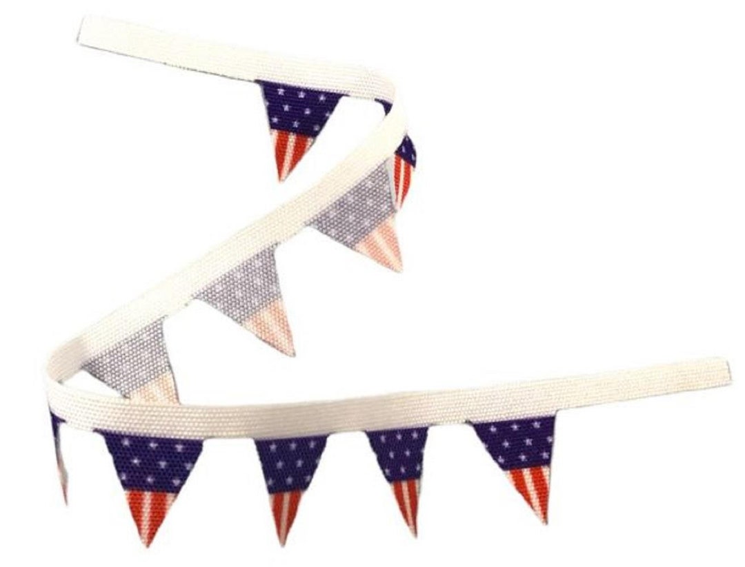 Dolls House American USA Flag Bunting Party Banner Decoration 1:12 ...