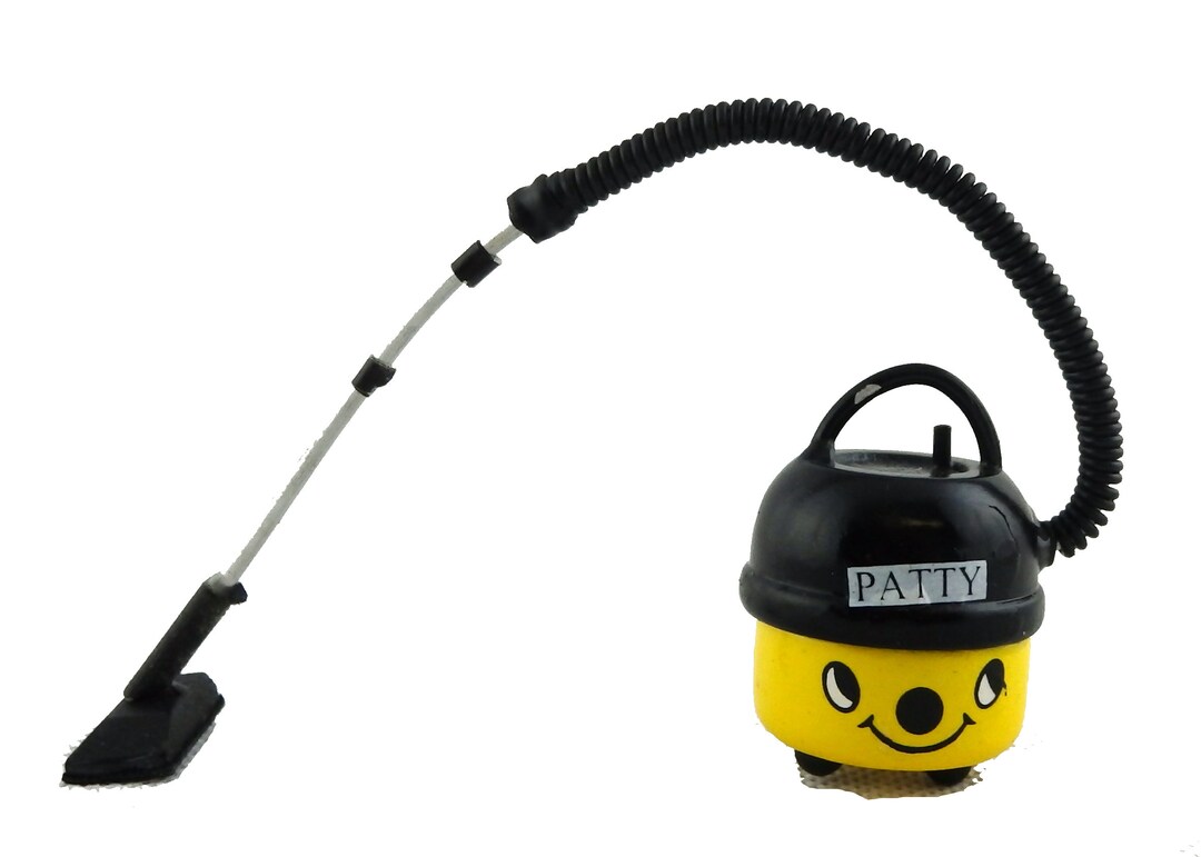 Dolls House Yellow Vacuum Cleaner Hoover Miniature Modern Cleaning ...