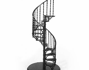 Dollhouse Miniature Spiral Staircase 1:12 Scale - Etsy