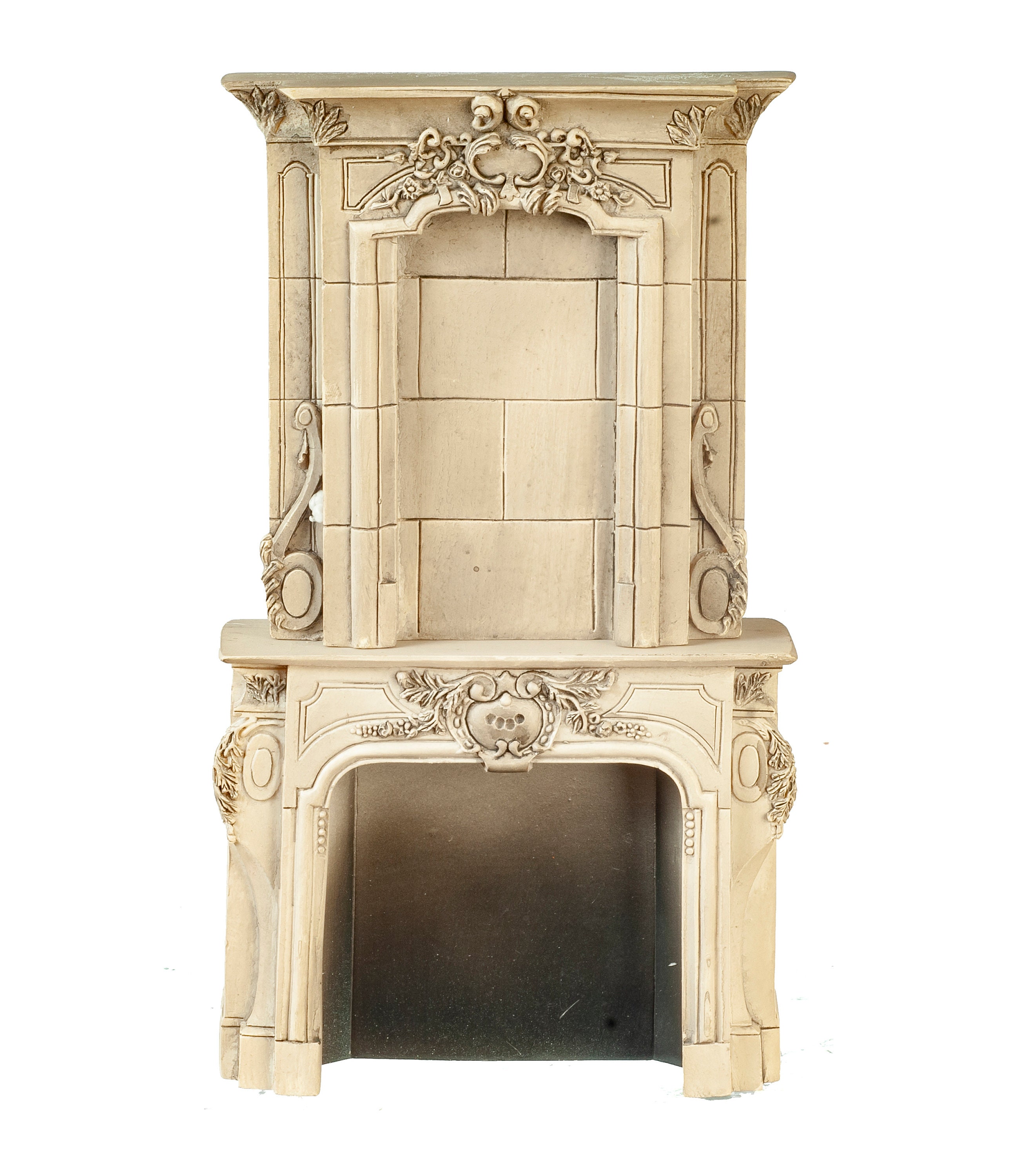 Dolls House Grey Victorian Fireplace Surround Miniature Resin | Etsy