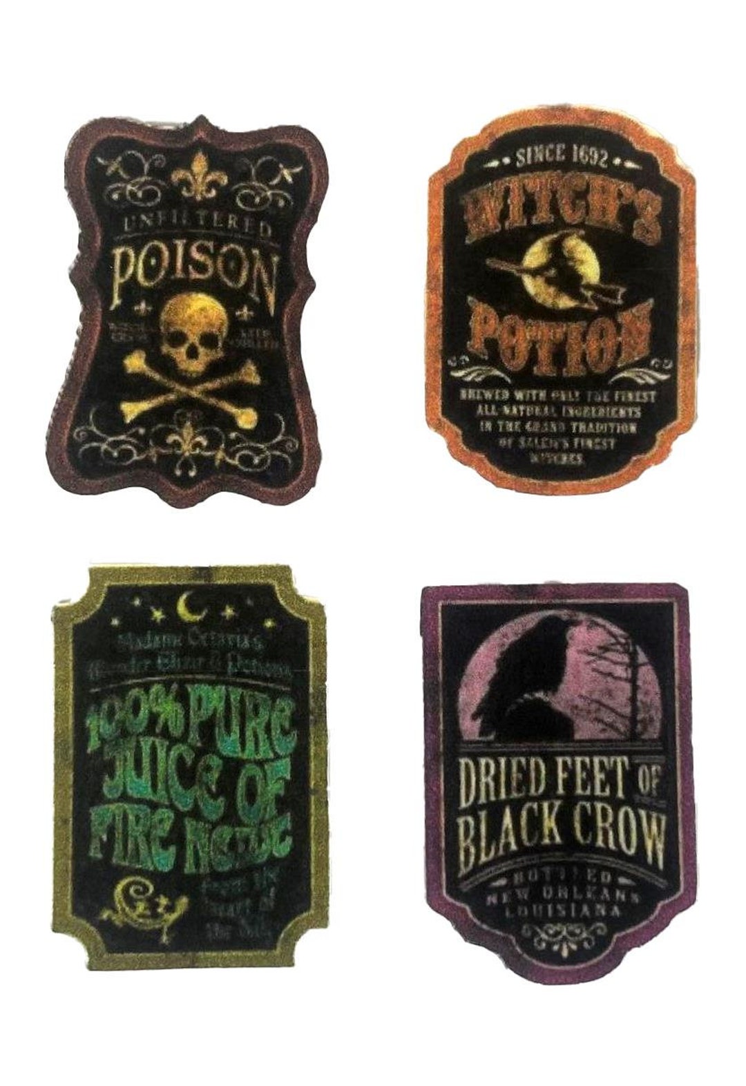 Dolls House Witch Potion Signs Miniature Halloween Shop Decoration 1:12 ...