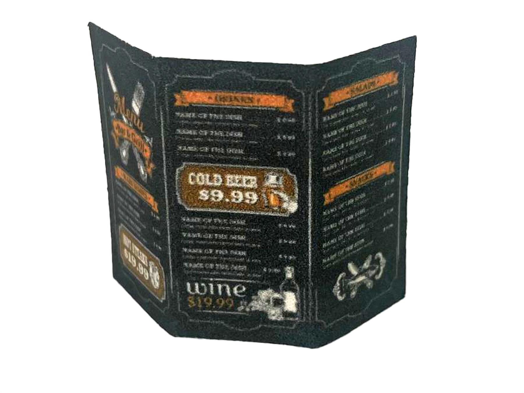 Dolls House Restaurant Food Menu Miniature Cafe Diner - Etsy