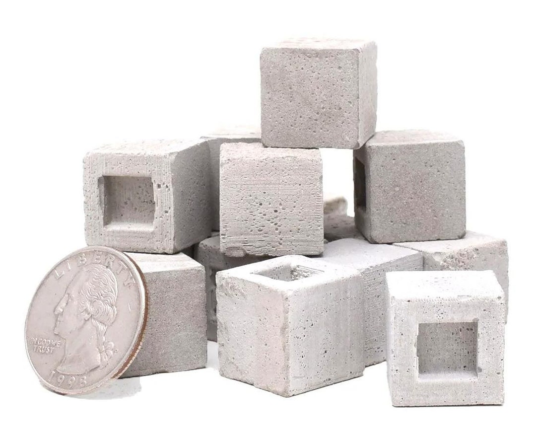 Dolls House Construct a Block Half Concrete Blocks Pk 15 Tops Building ...
