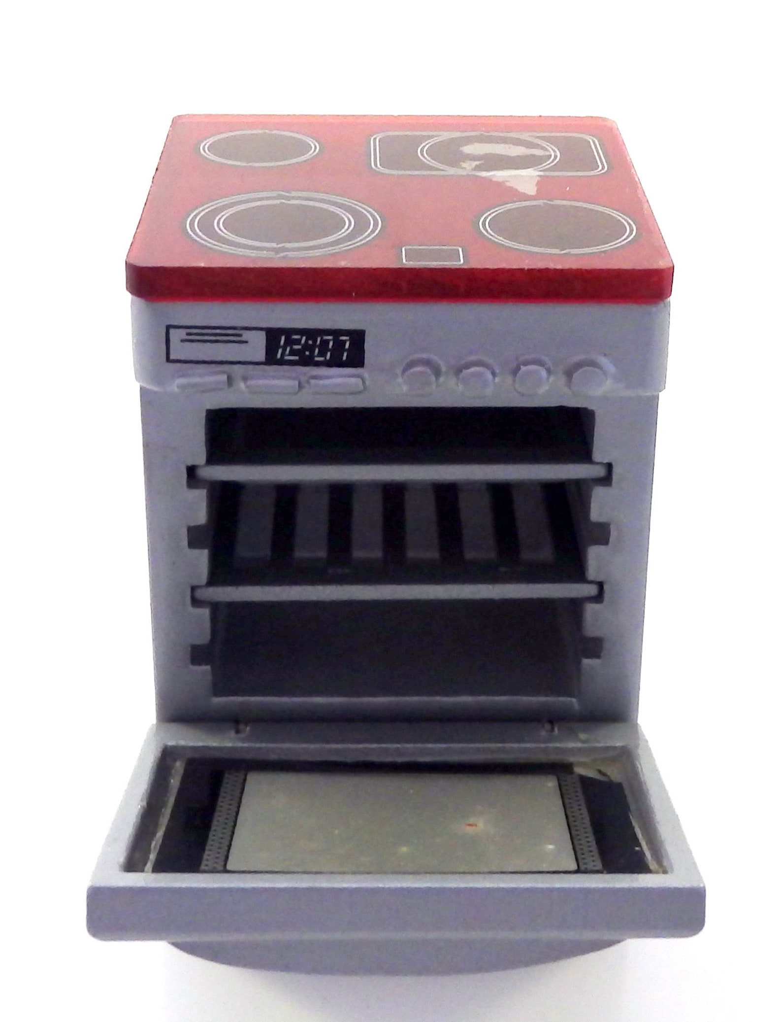 Dolls House Modern Silver Cooker Stove Small Miniature Kitchen ...