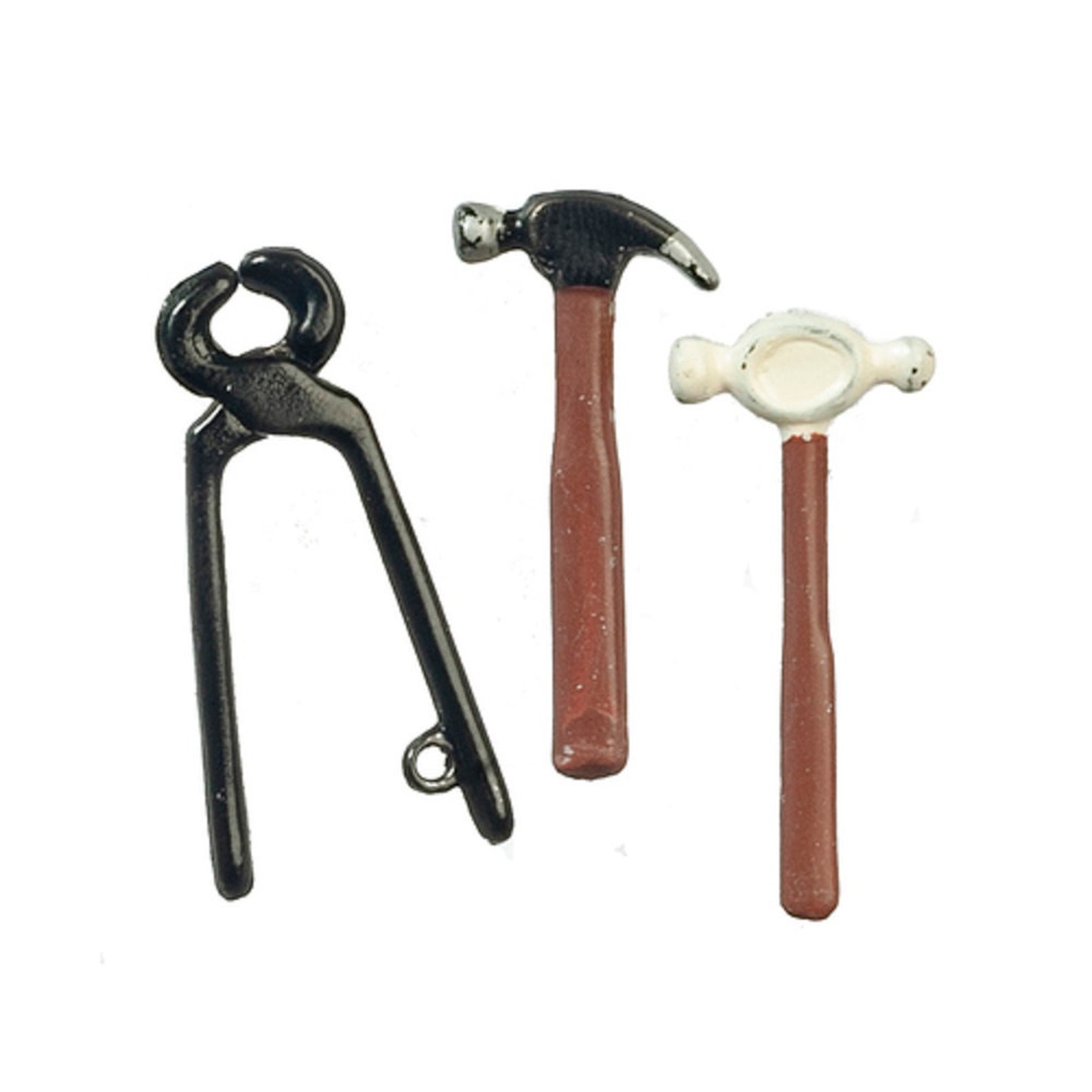 Dolls House Set of 3 Metal Tools DIY Workman Miniature Garden Shed ...