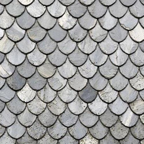 Dolls House Roof Tiles Shingles Fish Scale Slate Grey Miniature Roofing ...
