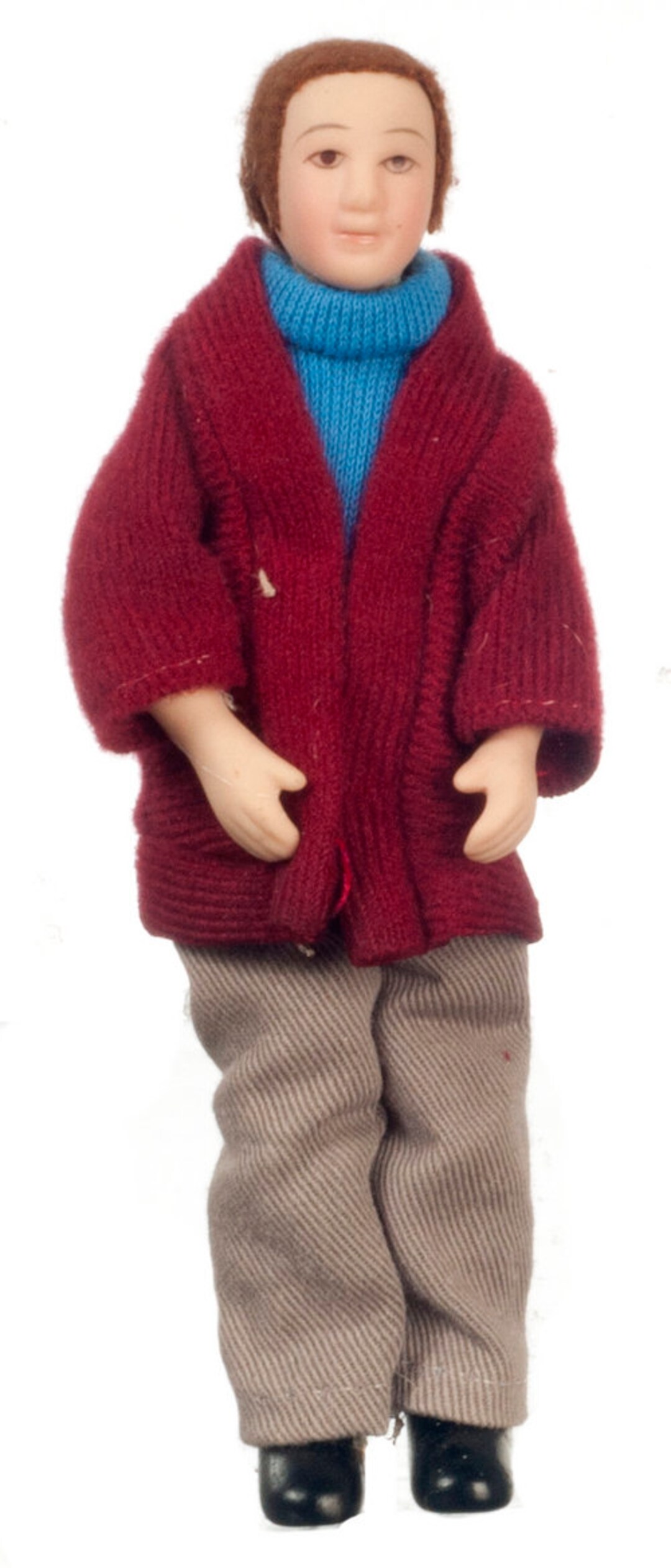 Dolls House Miniature People 1:12 Scale Modern Porcelain Man Gentleman ...