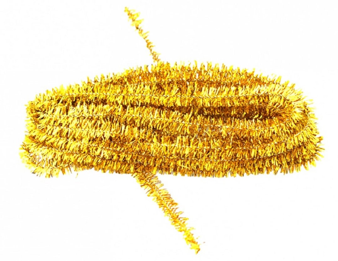 Dolls House Gold Tinsel Miniature Wired Christmas Tree Decoration ...