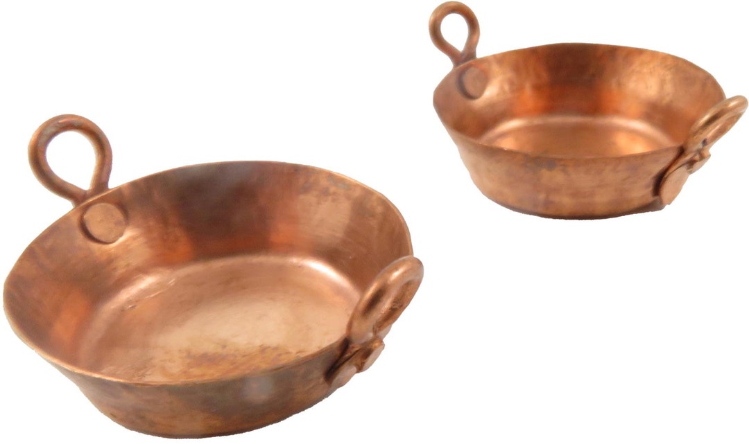 Dolls House Copper 2 Handle Pan Pioneer Cookware Kitchen Camping Wagon ...