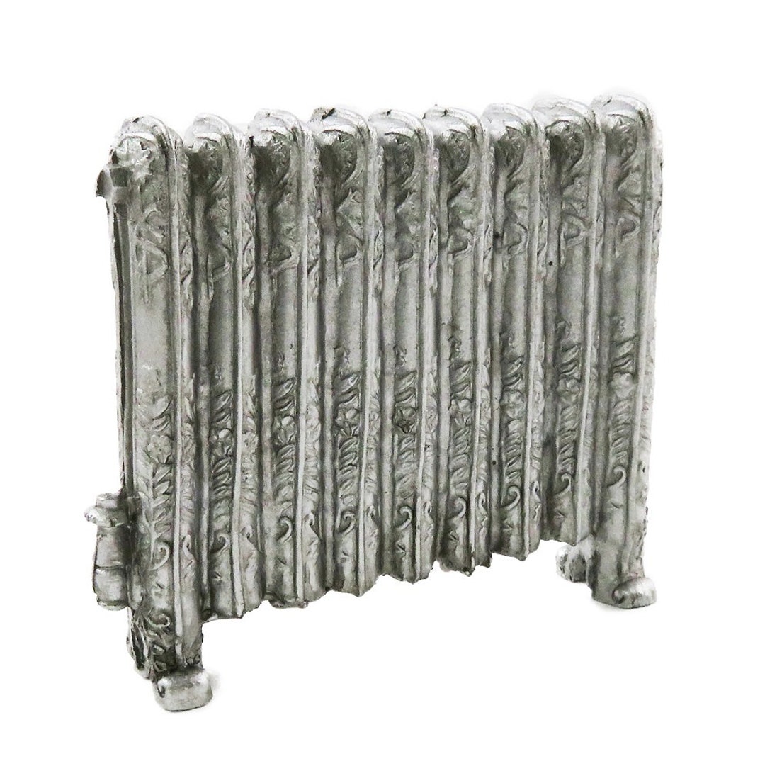 Dolls House Ornamental Victorian Radiator Antique Silver Miniature 1:12 ...