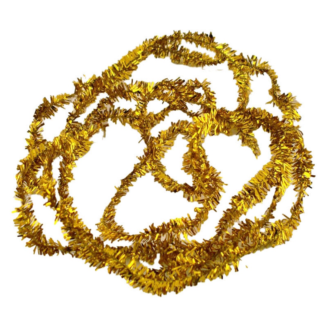 Dolls House Gold Tinsel Miniature Christmas Tree Decoration Xmas ...