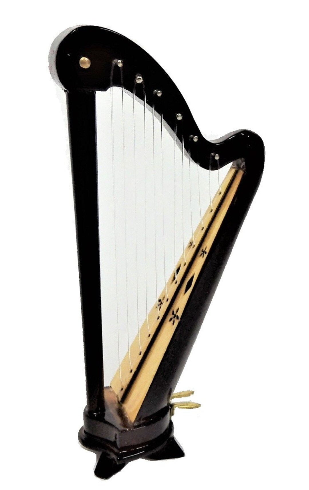 Dolls House Welsh Harp Miniature Music Room Instrument 1:12 Escala 1:12 ...