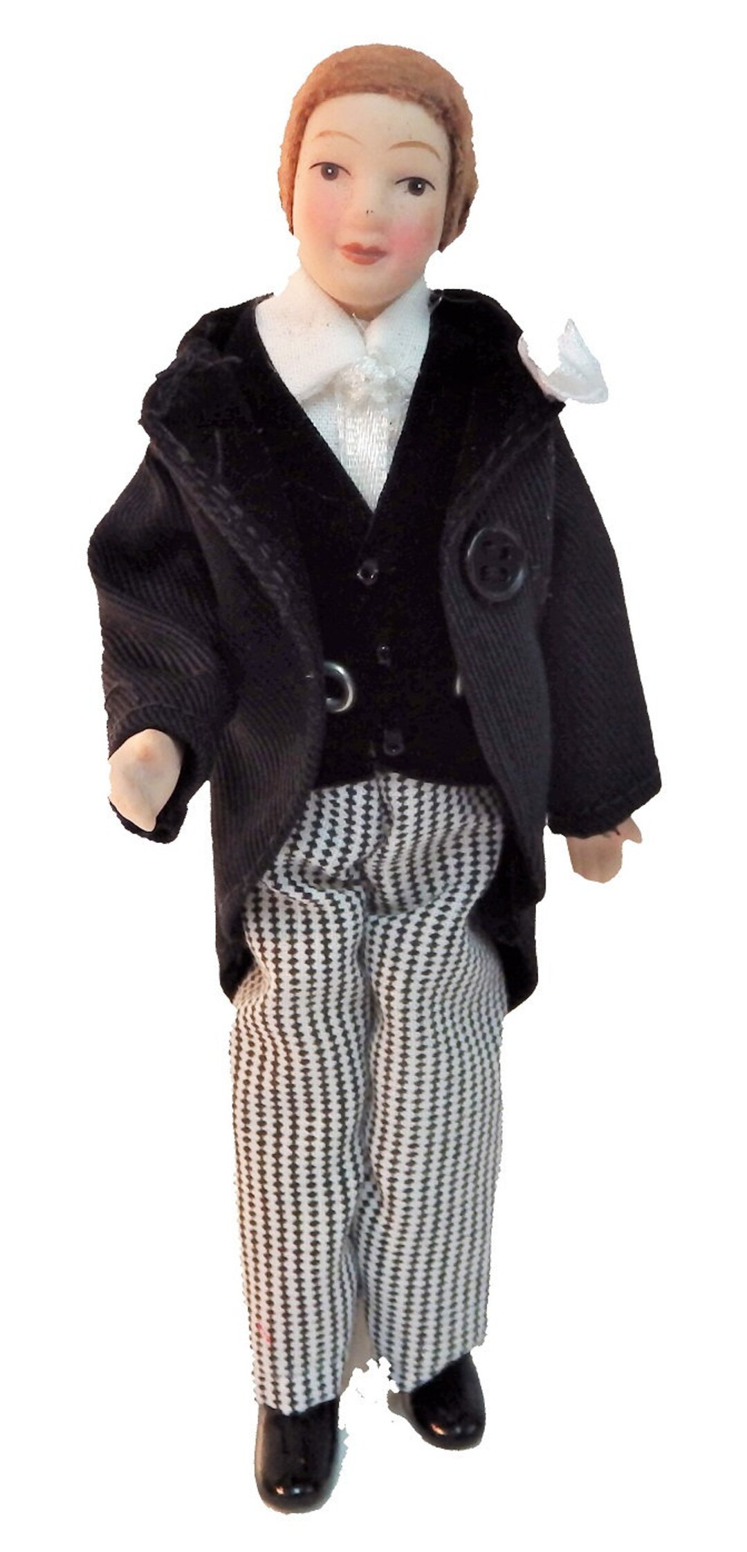 Dolls House Man in Wedding Suit Groom Miniature Porcelain People - Etsy