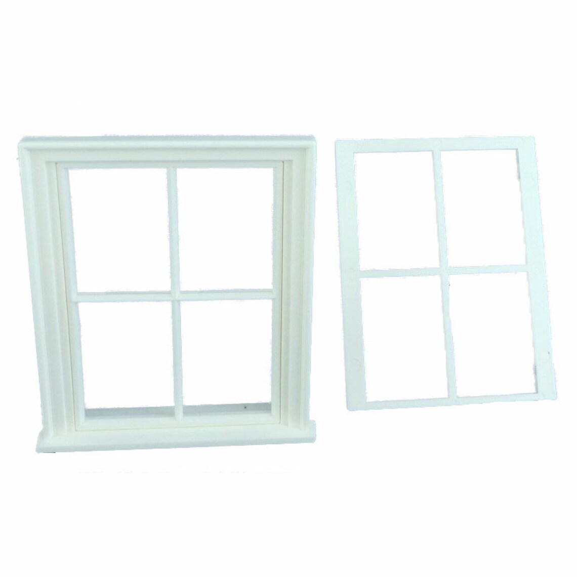 Dolls House White Plastic Victorian Window Frame 4 Pane - Etsy