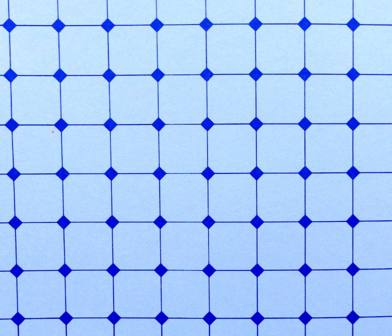 Dolls House Blue on Blue Tile Effect Paper Miniature 1:12 Scale ...