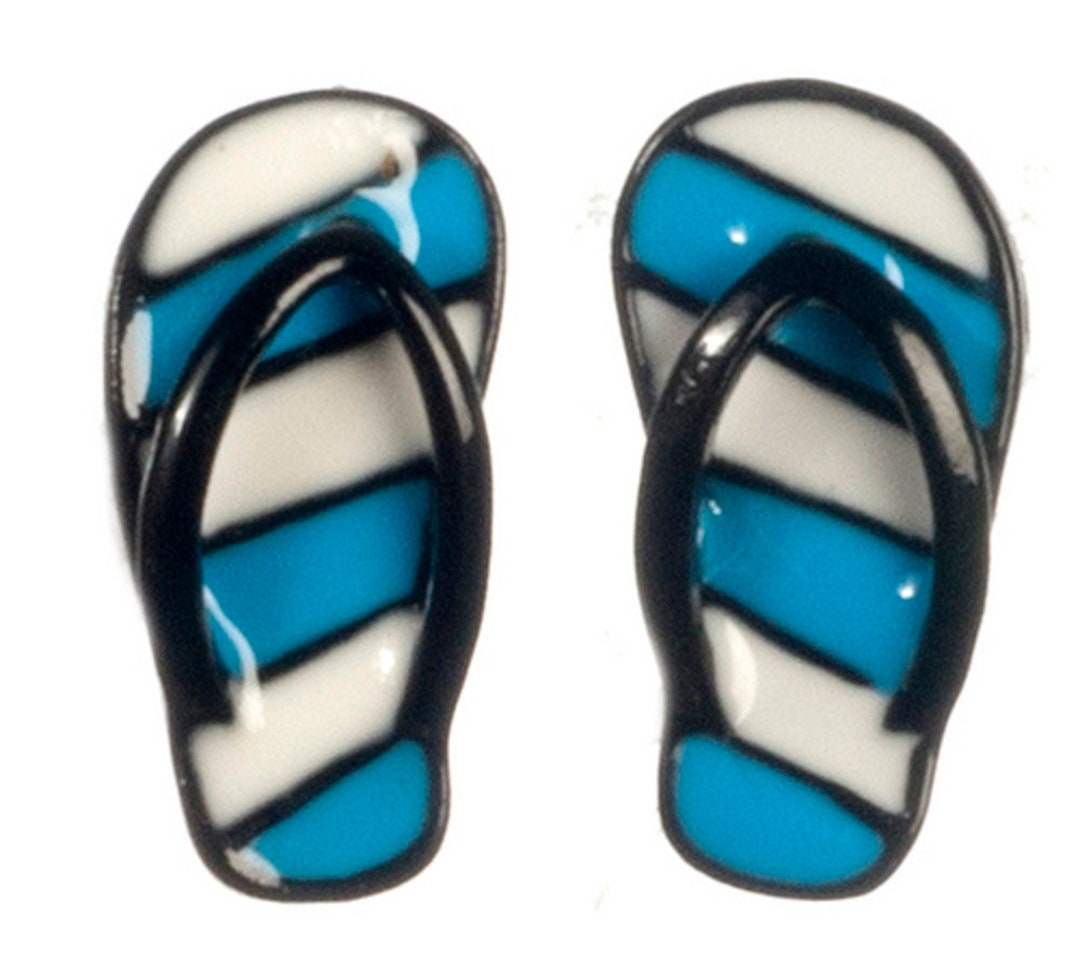 Dolls House Flip Flops Summer Beach Accessory Adult Sandals Shoes BL - Etsy
