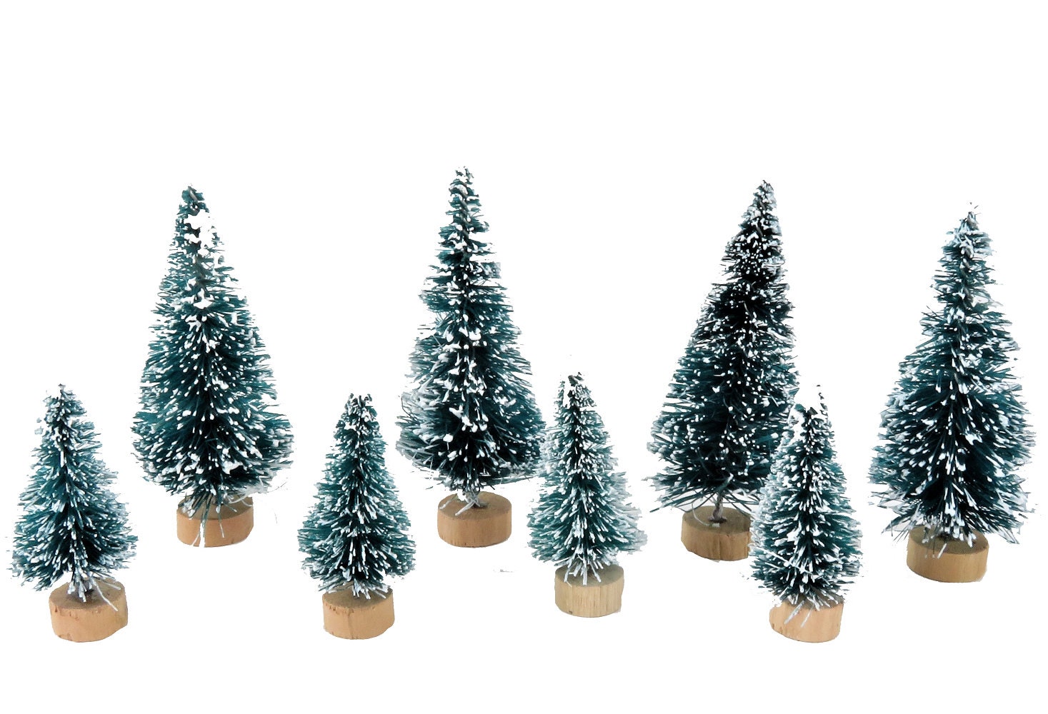Dolls House 2" Evergreen Pine Trees Miniature Christmas Garden Scene ...