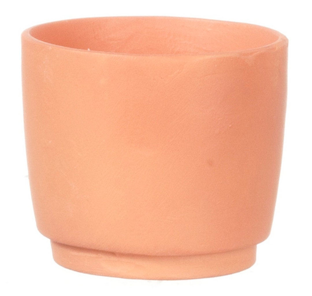 Dolls House Large Round Terracotta Plant Pot Miniature Garden Accessory ...