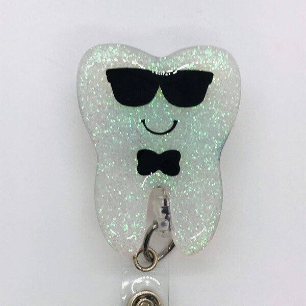Tooth Retractable Badge Holder - Etsy