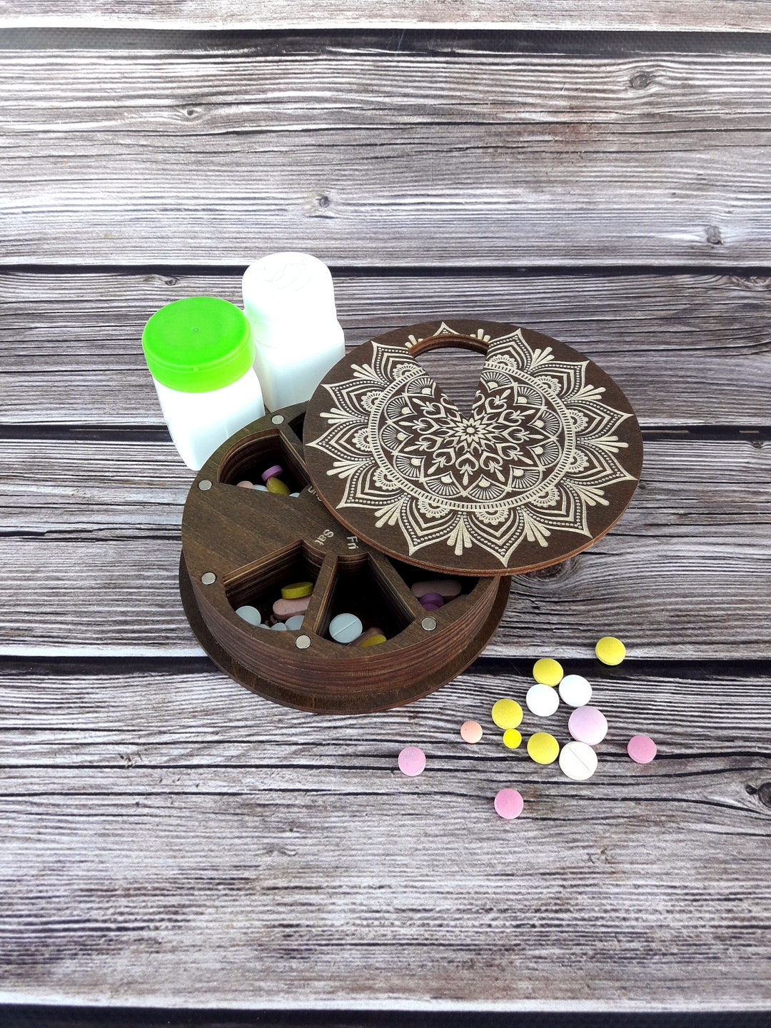 Large Pill Box 7 Day Pill Organizer Pill Case 7 Day Weekly - Etsy